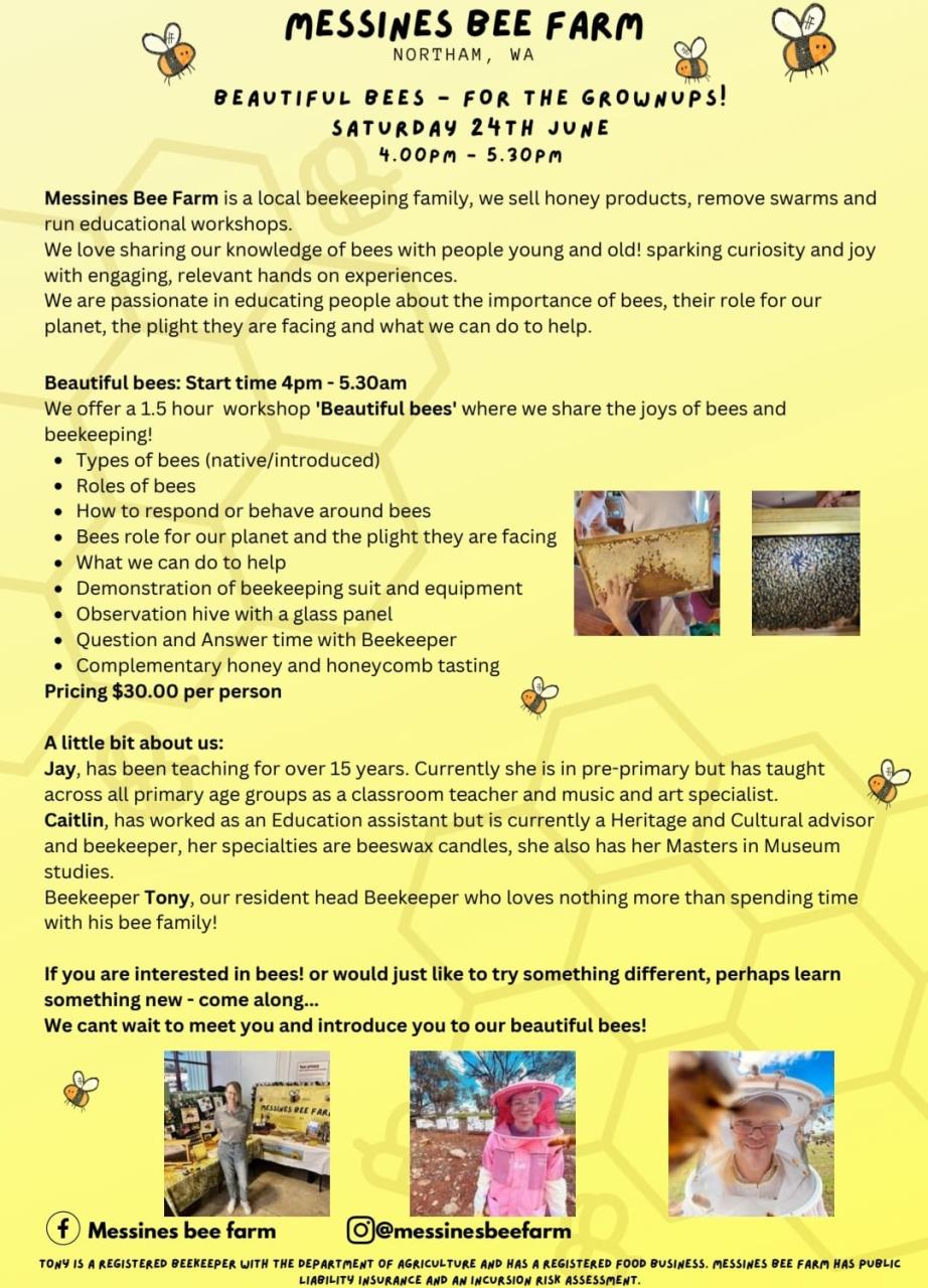 Mind Your Own Beeswax - Workshops » Shire of York