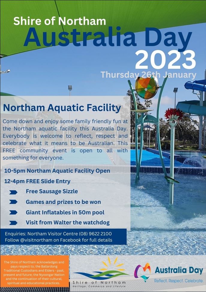 Holiday Activity Pool Party - Slides and Activities at Northam Aquatic ...