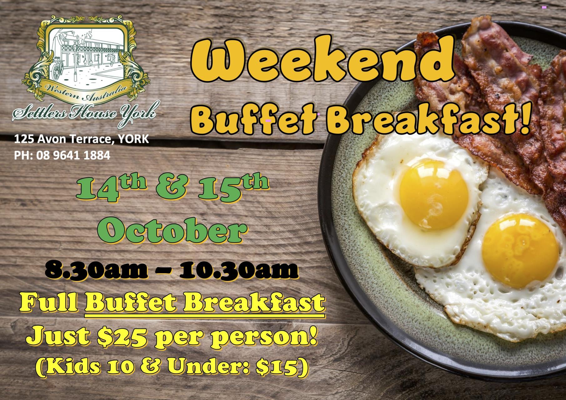 Settlers House - Sunday Buffet Breakfast » Shire of York