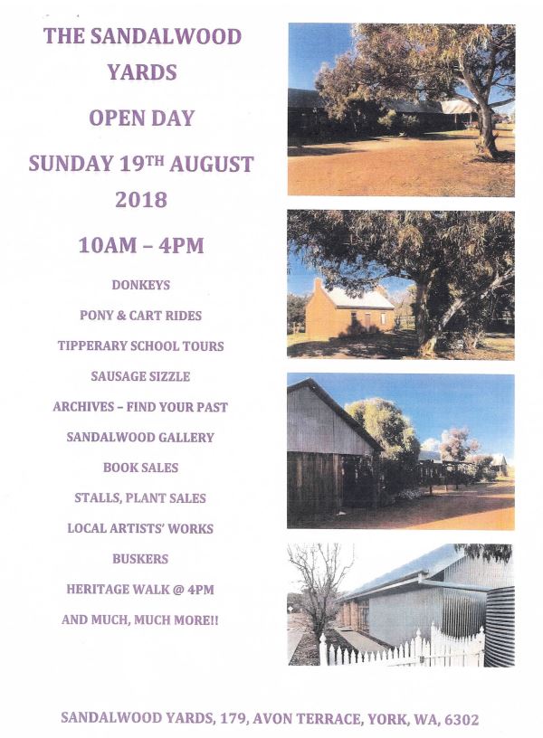 The Sandalwood Yards - OPEN DAY » Shire of York