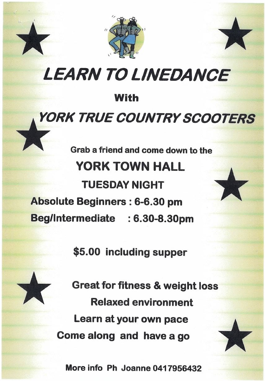 York True Country Scooters Line Dance Classes » Shire of York